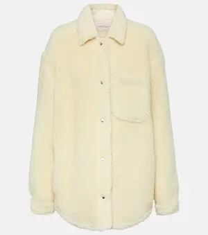 Off-White Wool-blend Teddy Shirt Jacket