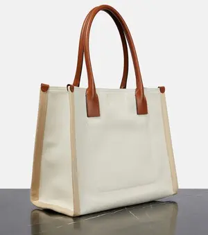 CHRISTIAN LOUBOUTIN Nastroloubi Large Canvas Tote - Neutrals