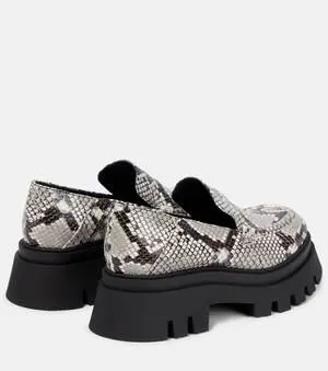Dorothee Schumacher Printed Leather Platform Loafers