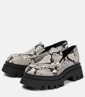 Dorothee Schumacher Printed Leather Platform Loafers