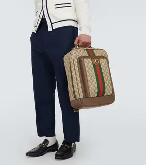 Gucci Ophidia Gg Medium Canvas Backpack