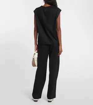 Asceno Dasha Linen Top - Black