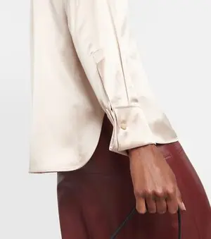 Max Mara Aiello Silk Satin Shirt