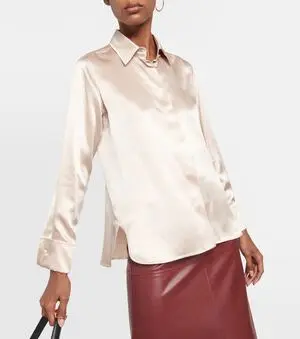 Max Mara Aiello Silk Satin Shirt