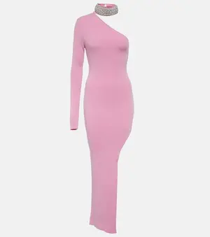 Giuseppe Di Morabito Embellished Wool-blend Maxi Dress