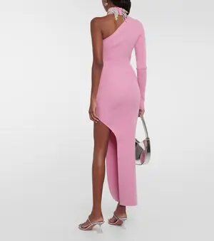 Giuseppe Di Morabito Embellished Wool-blend Maxi Dress