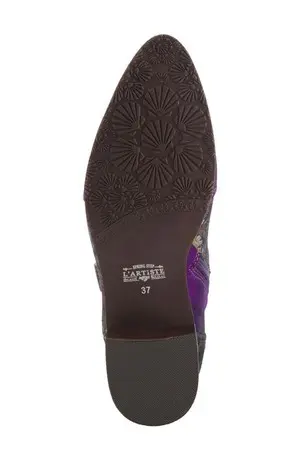 SPRING STEP SHOES Ladyluck Bootie - Purple Multi Suede