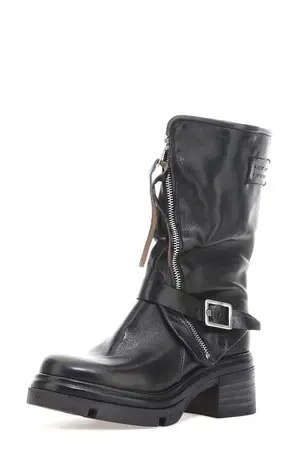 A.S.98 Emory Lug Sole Boots - Black