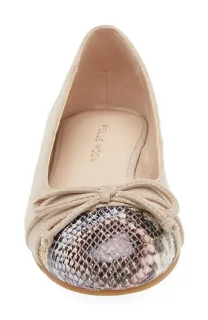 Pelle Moda Saida Ballet Flat - Mushroom