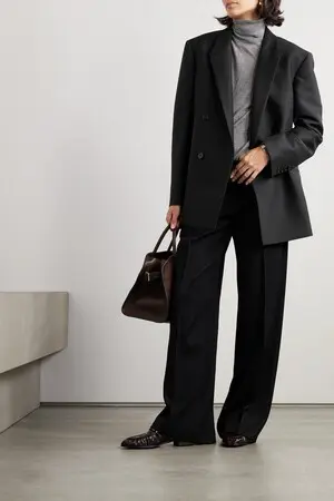 THE ROW Wilsonia Double-breasted Wool And Silk-blend Blazer