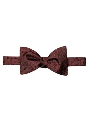Eton Floral Silk Bow Tie Red