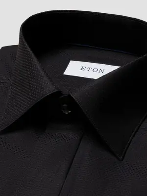Eton Slim-fit Pin-dot Piqué Shirt
