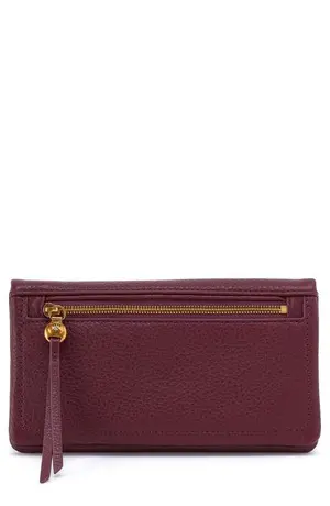 Hobo Lumen Leather Bifold Wallet - Mulberry Glaze