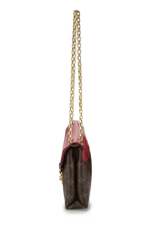 LOUIS VUITTON Monogram Pallas Chain Bag - Red