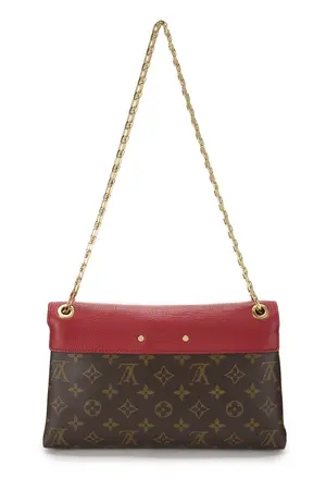 LOUIS VUITTON Monogram Pallas Chain Bag - Red