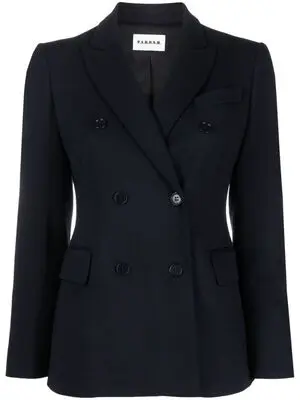 P.a.r.o.s.h Giacca Double-breasted Wool-blend Blazer - Blu