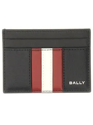 Bally Card Holder With Logo - Black