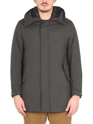 MOORER Zip-Up Hooded Jacket - Grey