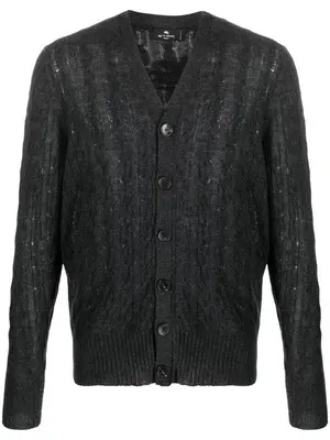Etro Ribbed Cardigans For Men