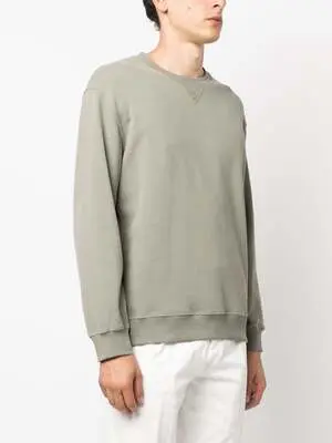 Brunello Cucinelli Crew Neck Cotton Sweatshirt