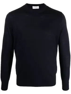 BALLANTYNE Crew-neck Wool Jumper - Blue