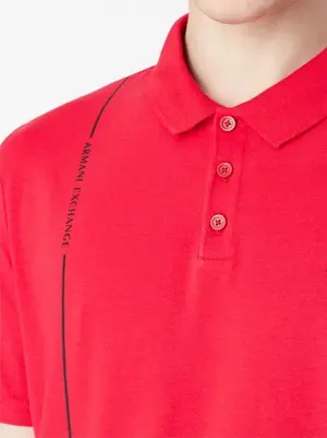 Armani Exchange Logo-print Jersey Polo Shirt