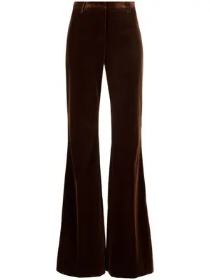 Women's Velvet Flared Pants
