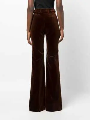 Etro Velvet Flared Trousers - Brown