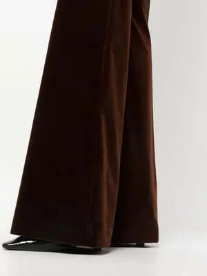 Etro Velvet Flared Trousers - Brown