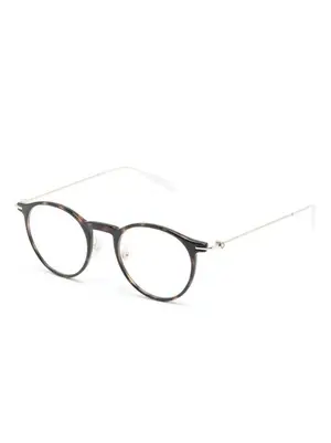Montblanc Tortoiseshell Round Frame Eyeglasses