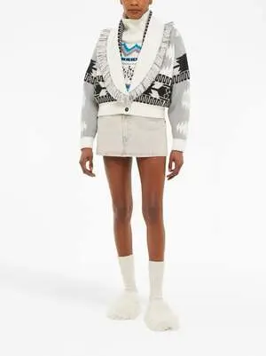 Alanui Icon Jacquard Cardigan Bomber