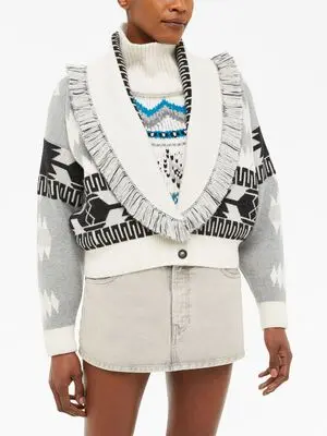 Alanui Icon Jacquard Cardigan Bomber