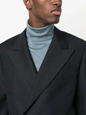 LANVIN Checked Double-breasted Blazer