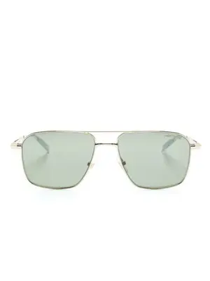 Montblanc Square-frame Sunglasses - Gold