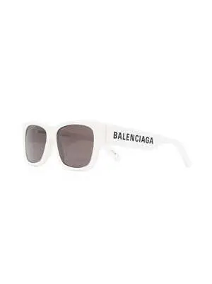 Balenciaga Logo-engraved Square Frame Sunglasses