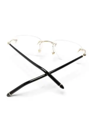 Montblanc Rimless Square-frame Glasses - Black