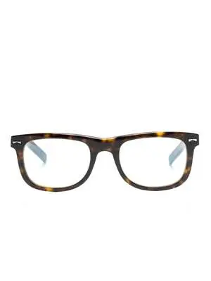 Montblanc Tortoiseshell Square-frame Glasses - Brown
