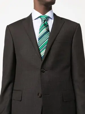 Corneliani Single-breasted Virgin Wool Suit - Brown