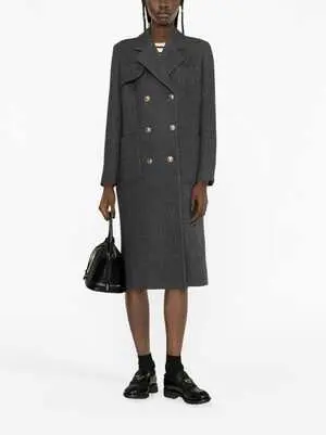 Sandro Double-breasted Midi Coat