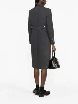 Sandro Double-breasted Midi Coat