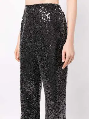 ANOUKI High-waisted Sequin-embellished Trousers