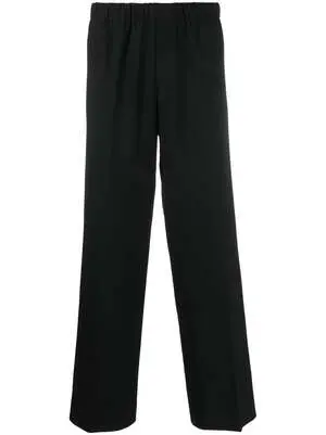 Sandro Elasticated Cotton Wide-leg Trousers