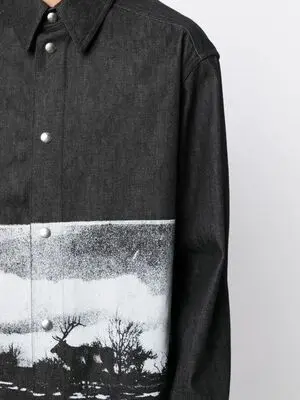 OAMC Graphic-print Cotton Shirt