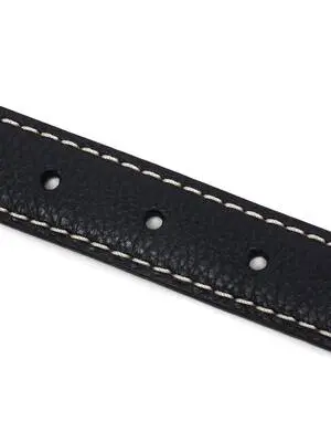 TOTEME Stitch-detail Leather Belt - Black
