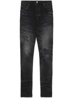 Amiri Crystal-embellished Skinny Jeans