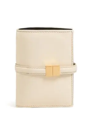 Marni Prisma Logo-engraved Leather Wallet - Neutrals