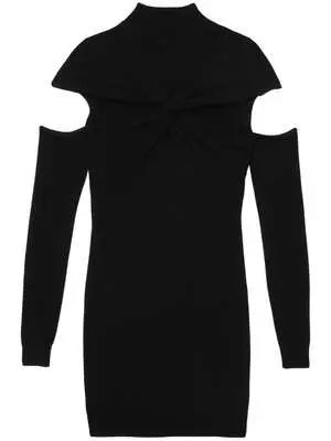 Coperni Cut-out Twisted Wool Minidress
