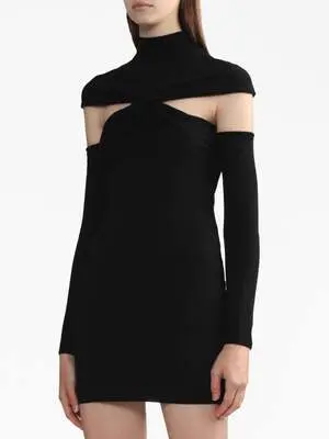 Coperni Cut-out Twisted Wool Minidress