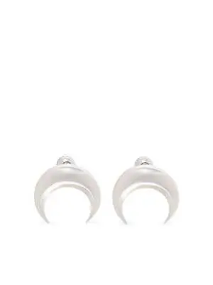 MARINE SERRE Moon Polished Earrings