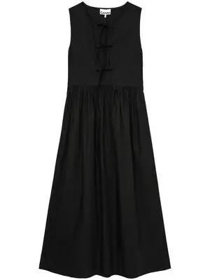 Black Cotton Midi